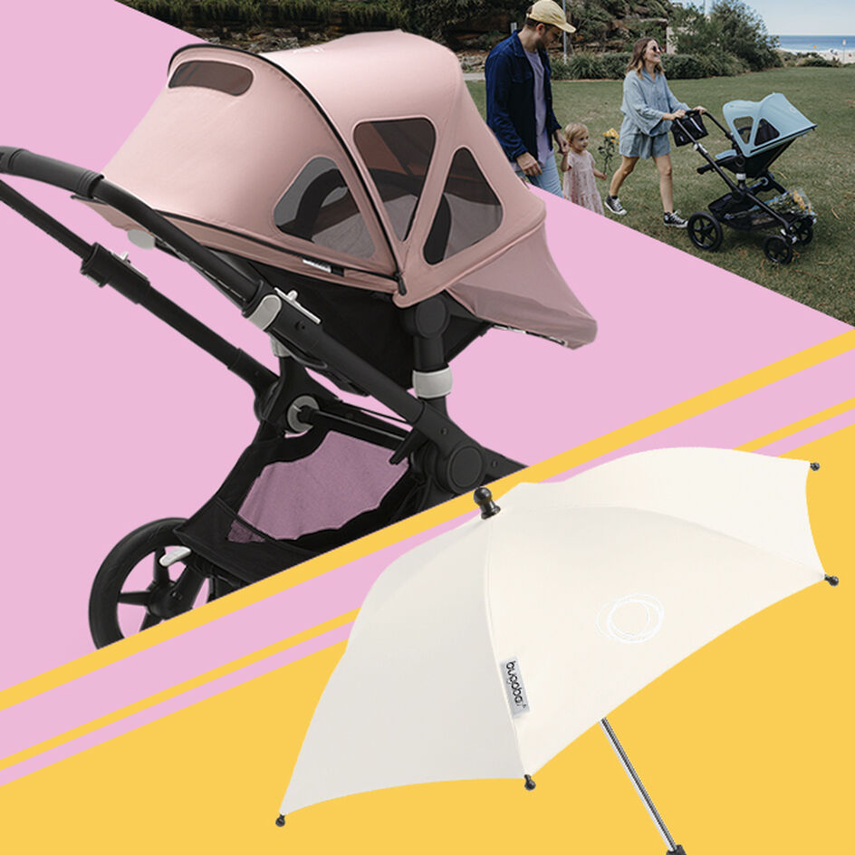 Bugaboo Fox 2 bassinet and seat stroller Black sun canopy, black ...