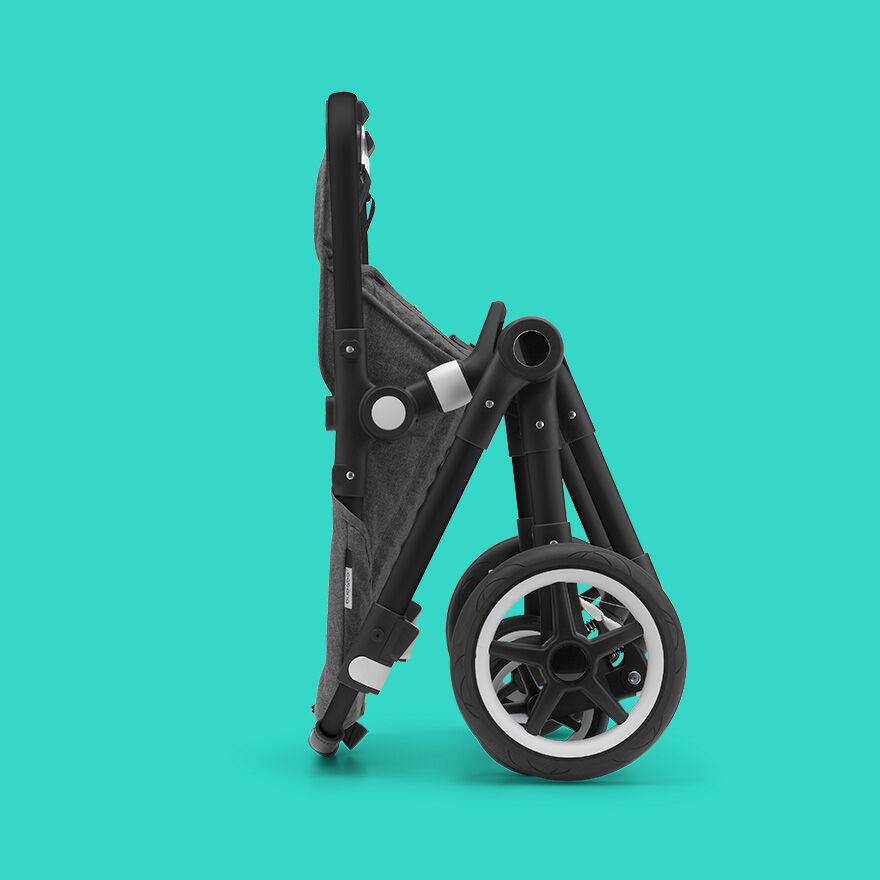 Bugaboo Lynx seat stroller Black sun canopy, black fabrics, aluminum ...