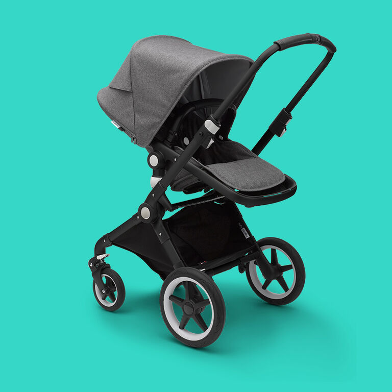 Bugaboo Lynx seat stroller Black sun canopy, black fabrics, aluminum ...