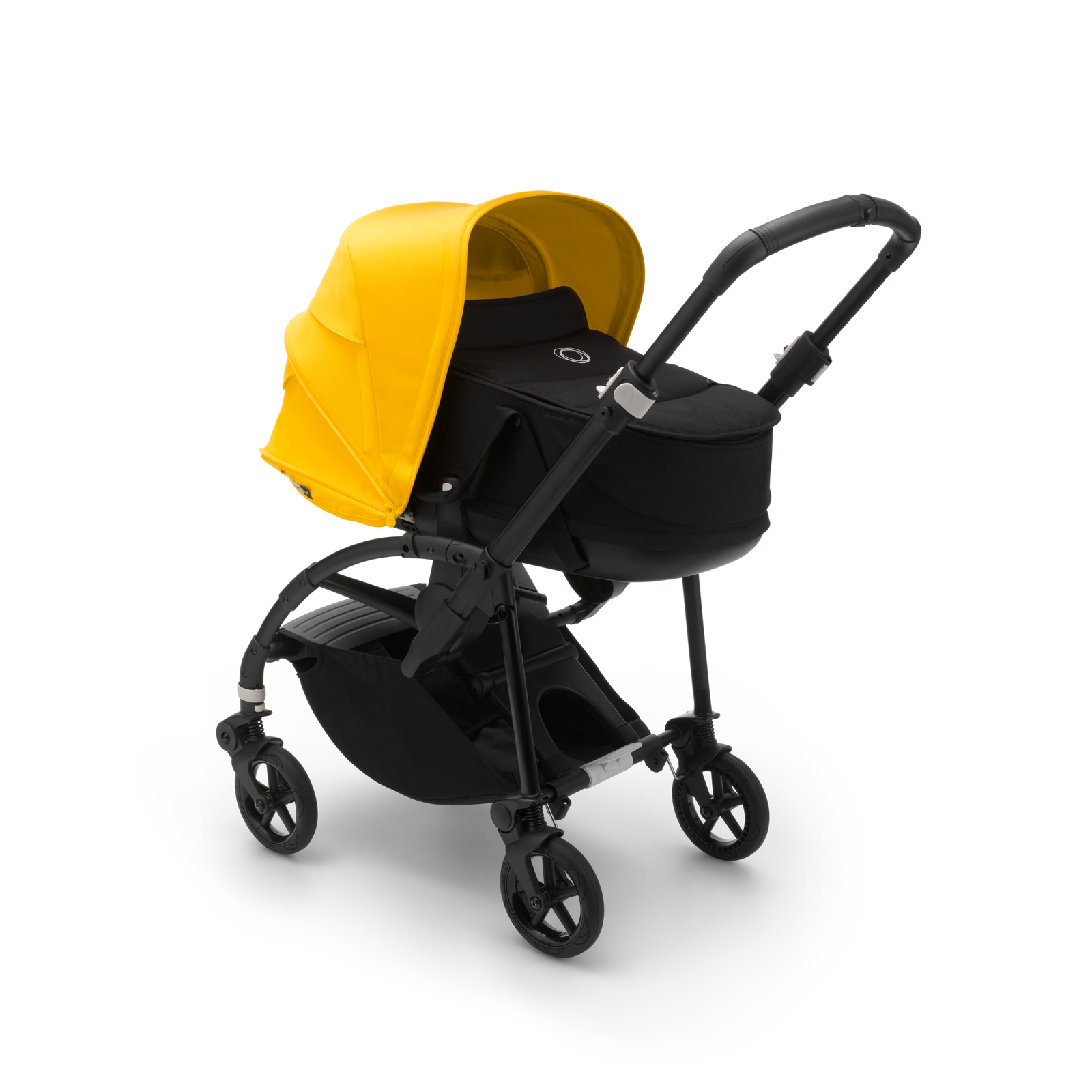 Bugaboo Bee 6 carrycot and seat pushchair Lemon yellow sun canopy ...