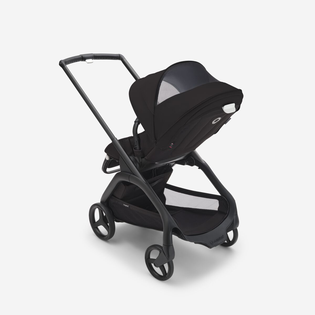 Bugaboo Dragonfly seat stroller Skyline blue sun canopy, black fabrics ...