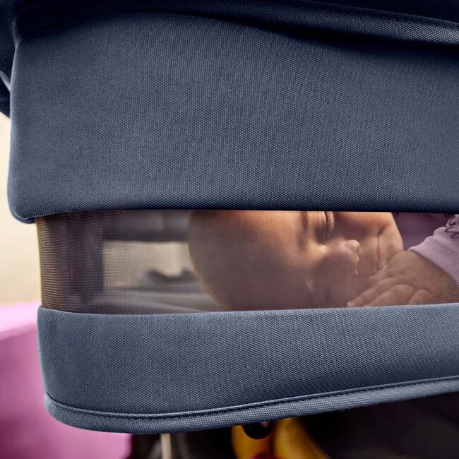 Bugaboo Donkey 5 Mono bassinet and seat stroller Misty white sun canopy ...