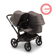 Bugaboo Donkey 3 Duo bassinet and seat stroller Black sun canopy, black ...