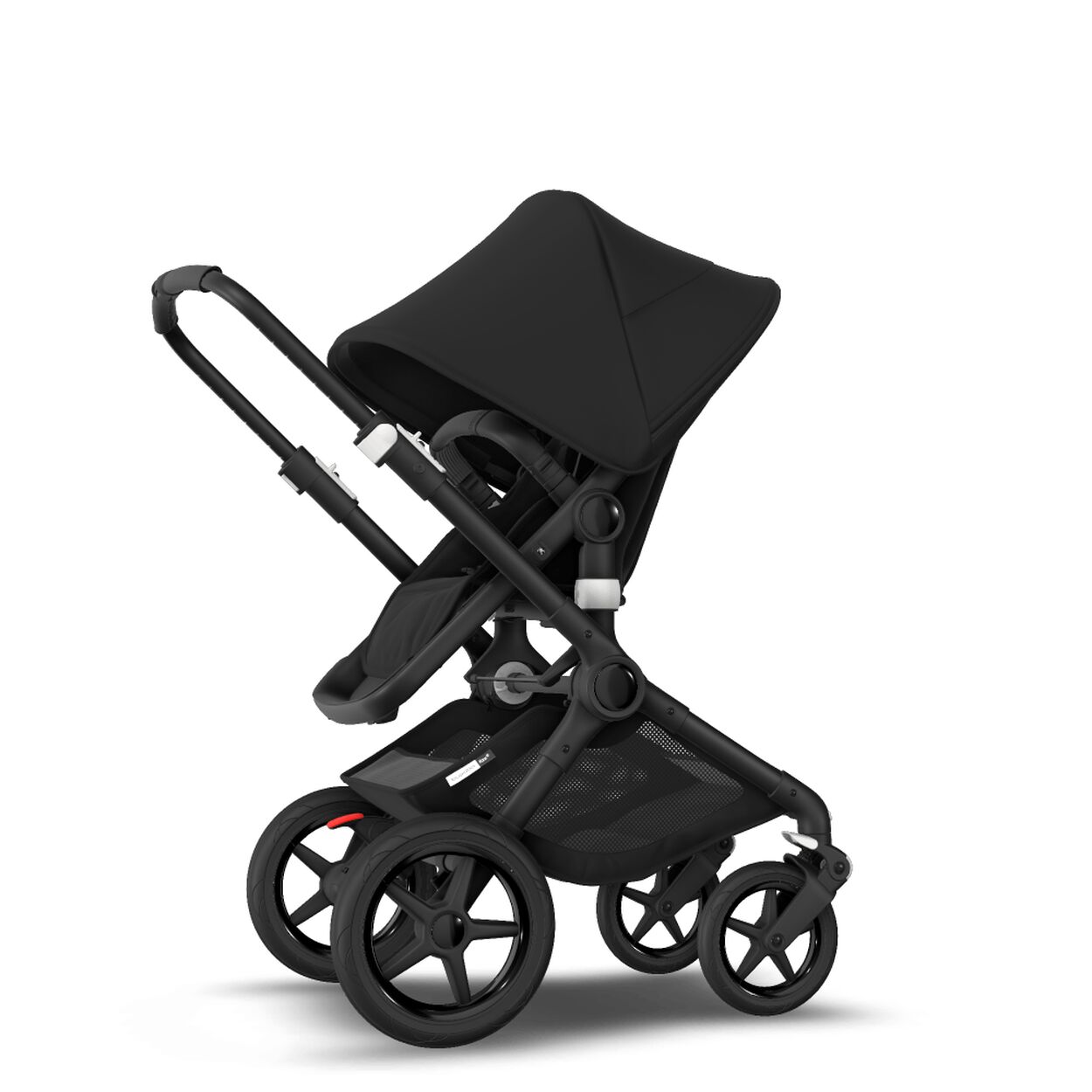 Bugaboo Fox 2 bassinet and seat pram Black sun canopy, black fabrics ...