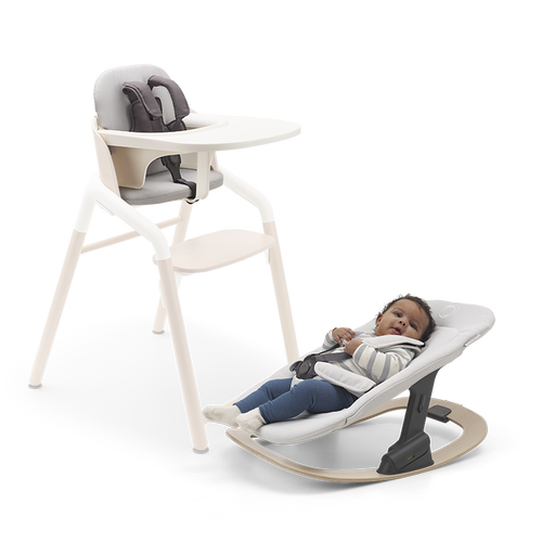 Bugaboo Giraffe chair Neutral wood/white | Bugaboo