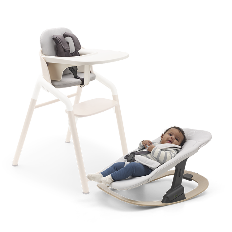 Bugaboo Giraffe chair Neutral wood/white | Bugaboo