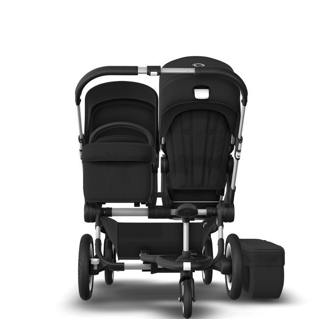 Bugaboo Donkey 2 Duo Sit and stand double stroller Black sun canopy ...