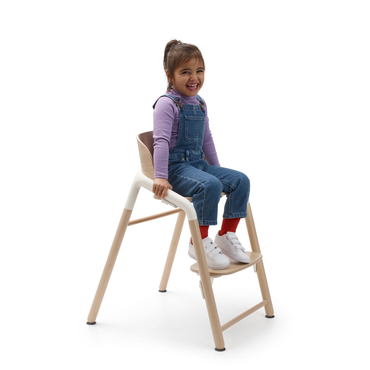 Bugaboo Giraffe chair Neutral wood/white | Bugaboo
