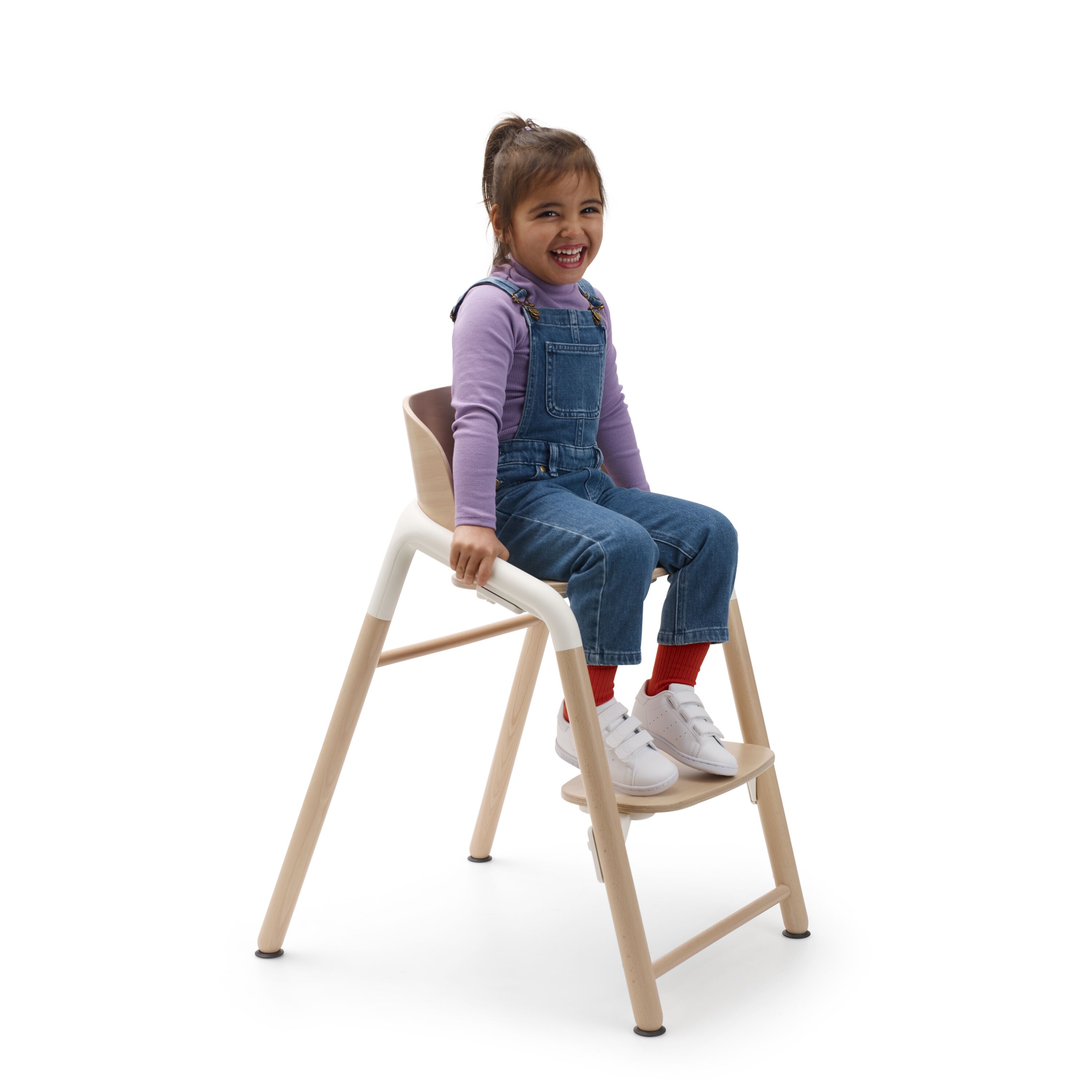 Bugaboo Giraffe chair Neutral wood/white | Bugaboo