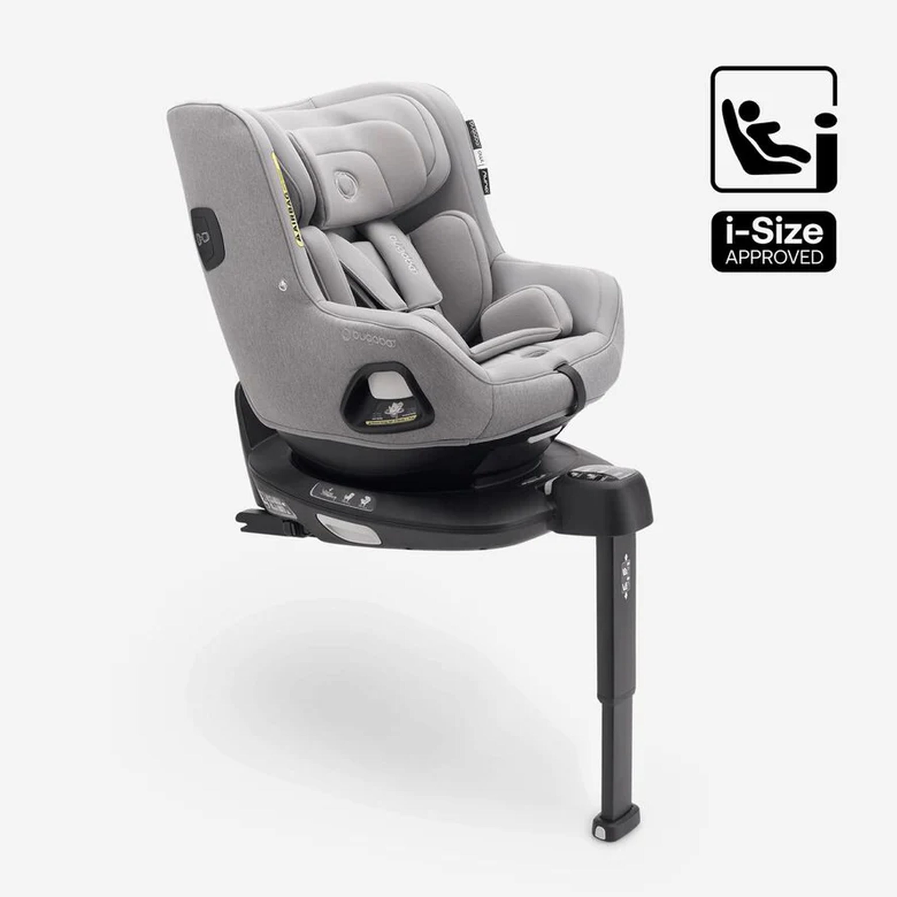 Bugaboo Owl mit 360 ISOFIX Basis by Nuna Mineral grau mit schwarzer ISOFIX-Basis | Bugaboo