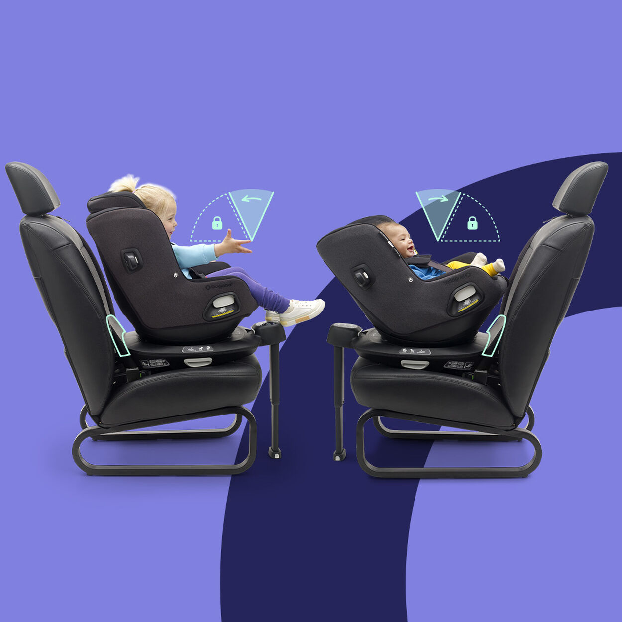 Bugaboo Owl avec base Isofix 360 by Nuna Mineral noir délavé avec base ...