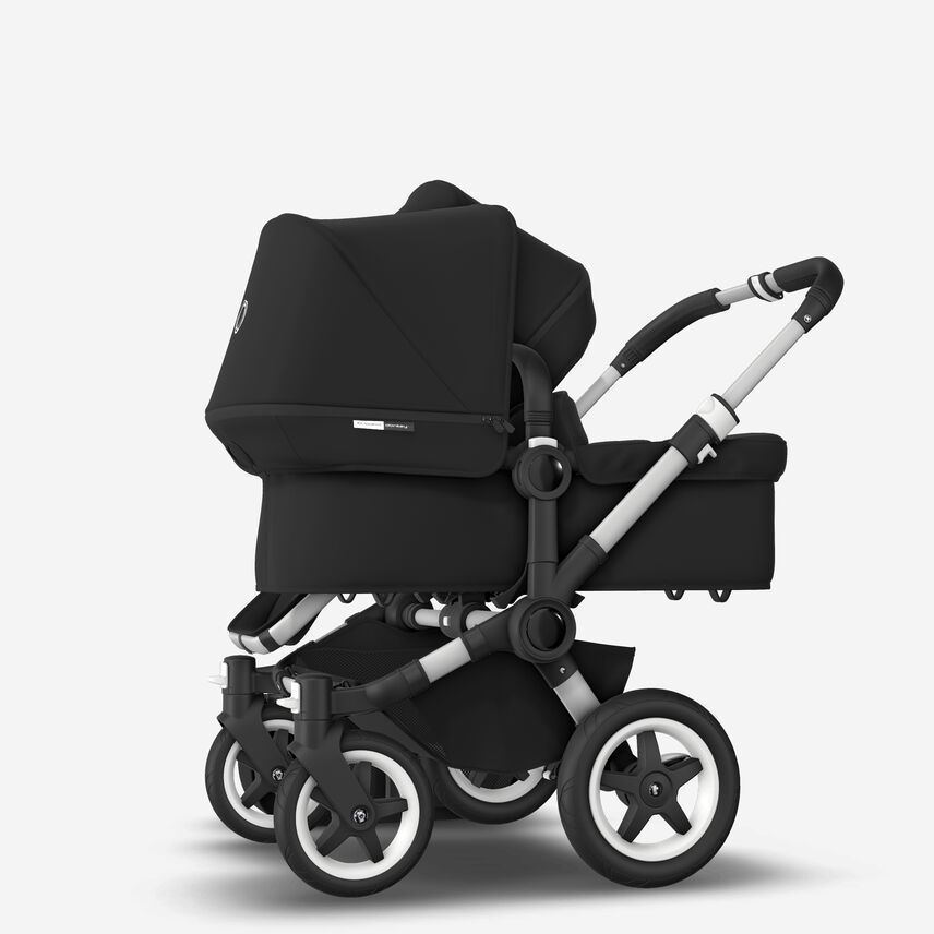 Bugaboo Donkey 2 Duo Seat and bassinet pram Black sun canopy, black ...