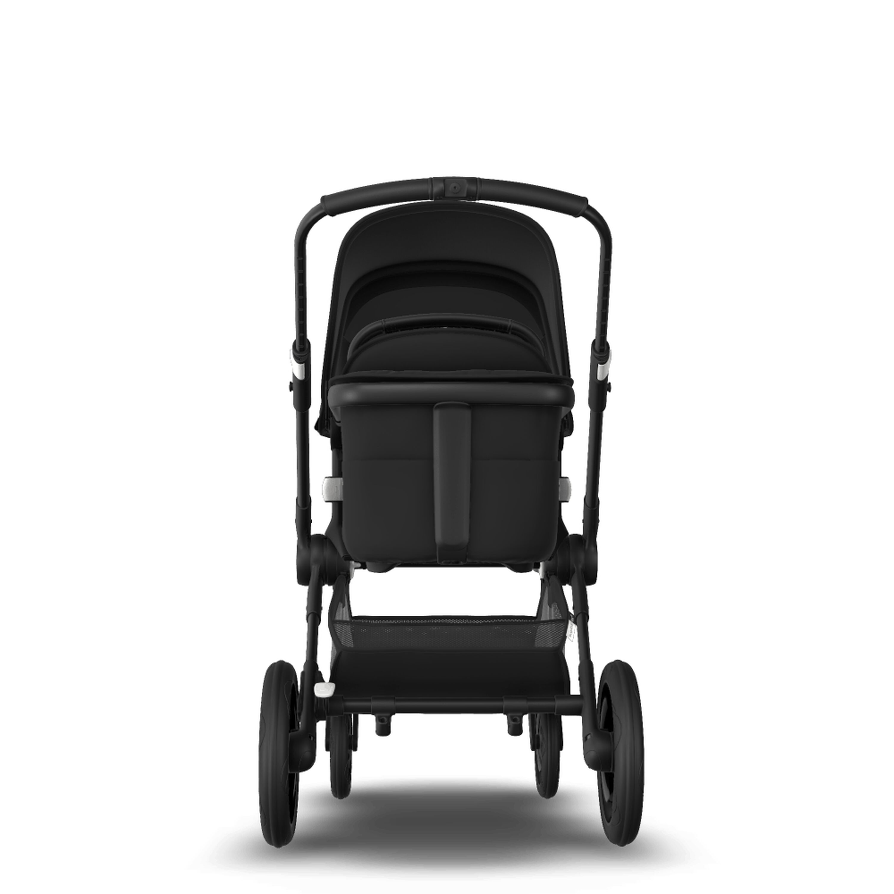 Bugaboo Fox 2 carrycot and seat pushchair Black sun canopy, black ...