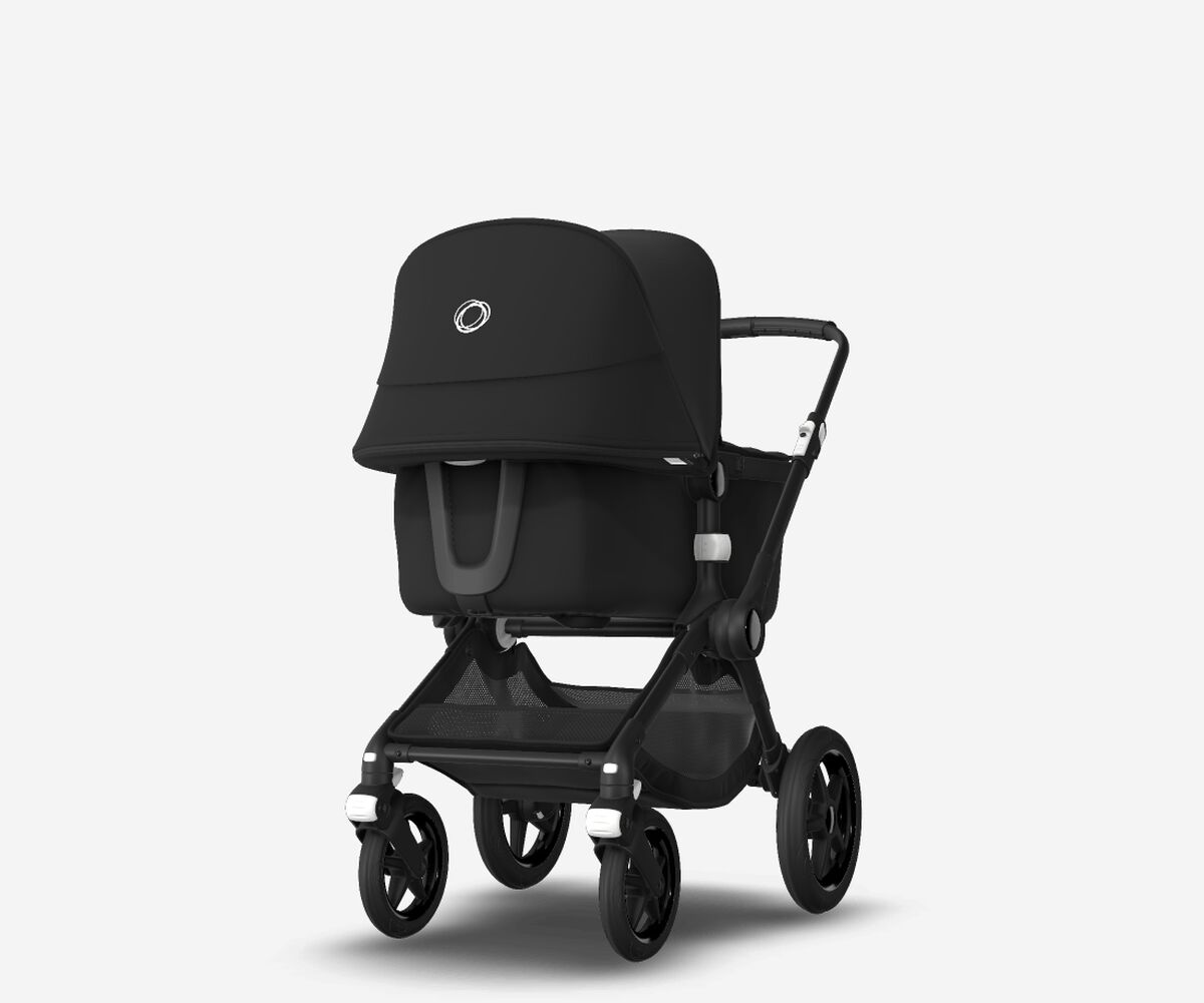 Bugaboo Fox 2 bassinet and seat stroller Black sun canopy, black ...