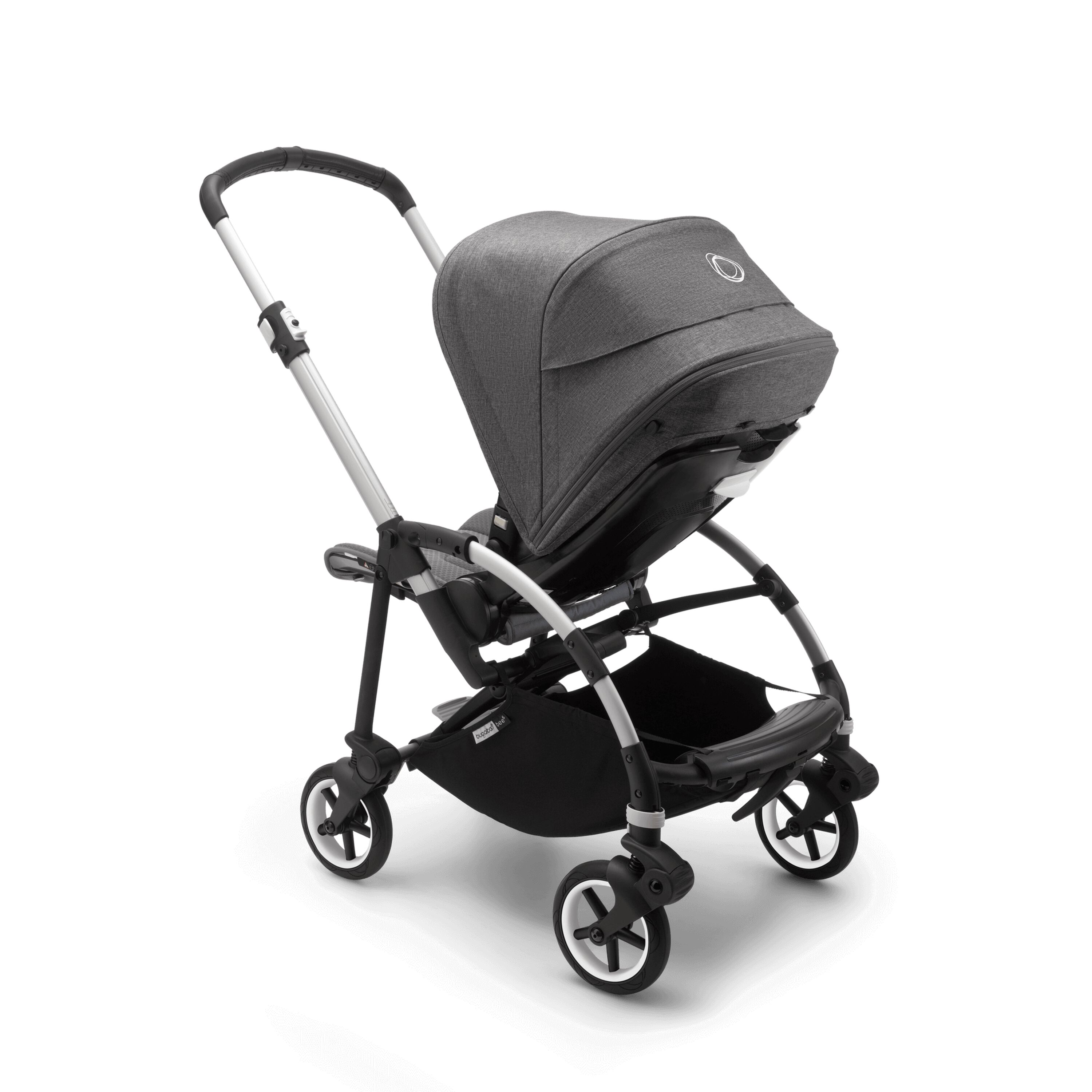 Bugaboo Bee 6 seat stroller Grey mélange sun canopy, grey mélange ...