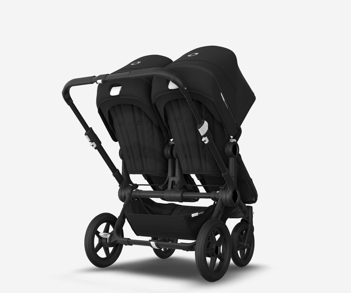 Bugaboo Donkey 3 Twin bassinet and seat stroller Black sun canopy ...