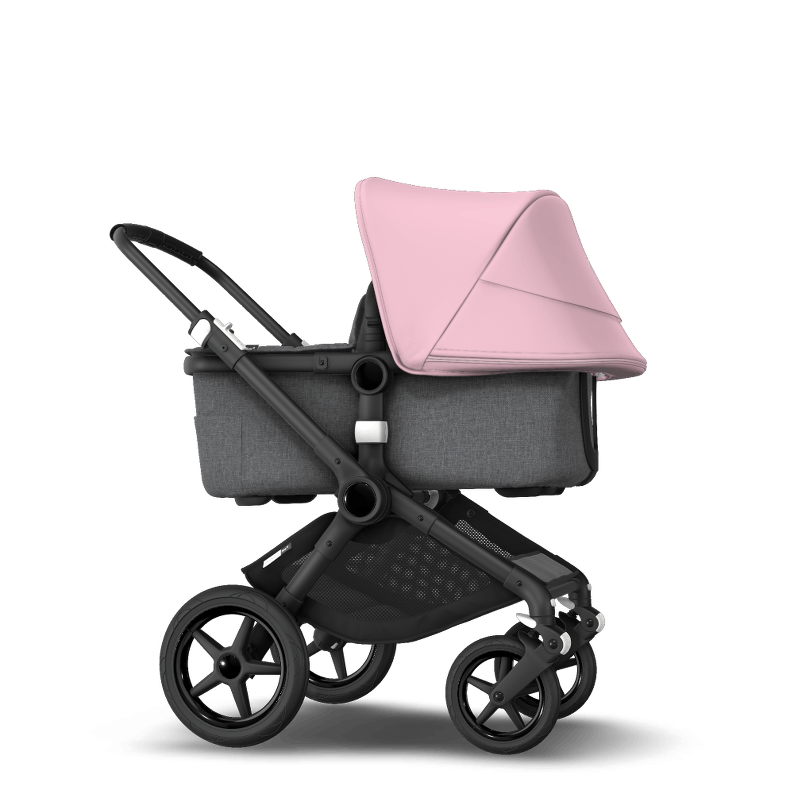 Bugaboo Fox 2 Kinderwagen mit Sitz und Liegewanne soft pink sun canopy ...