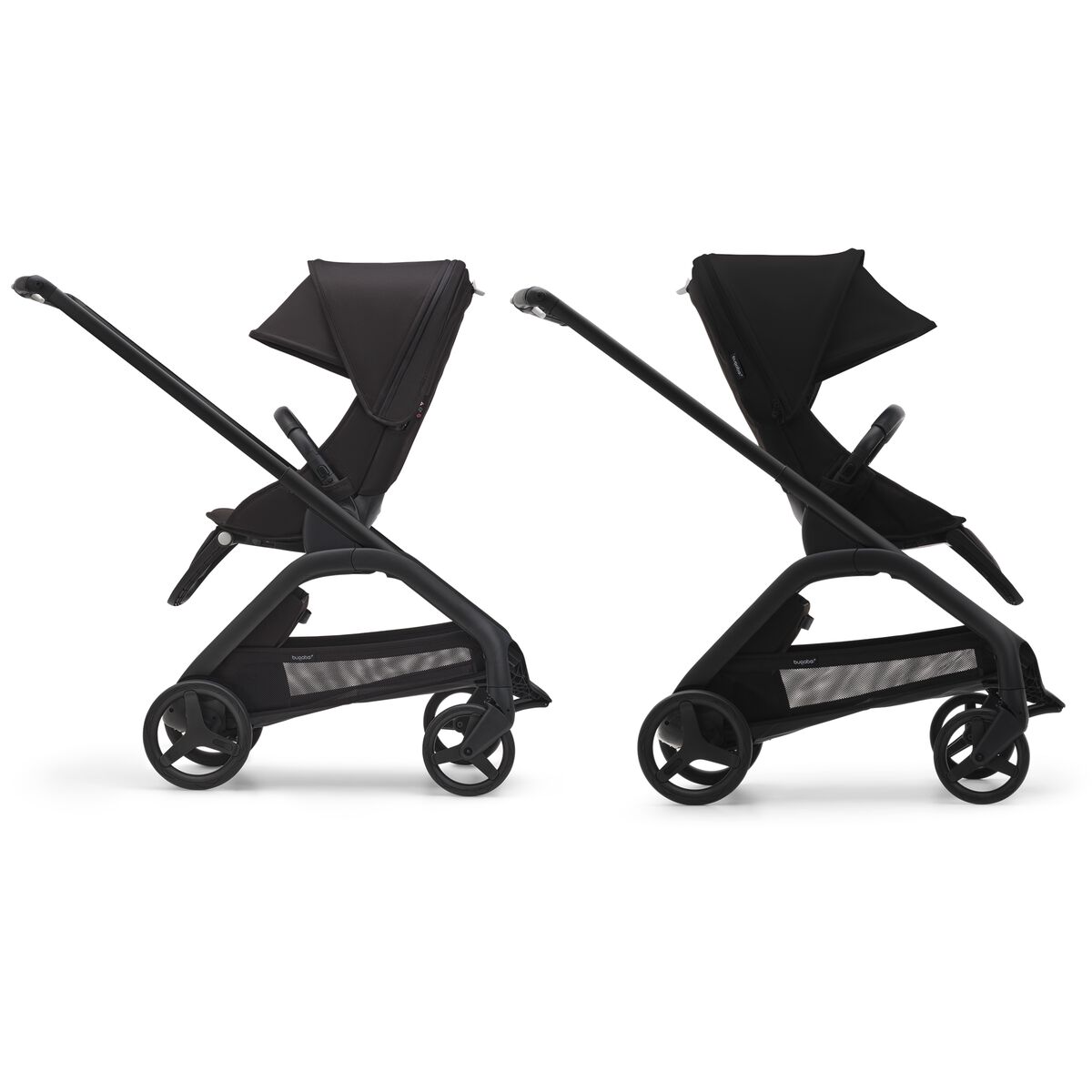 Bugaboo Dragonfly seat stroller Midnight black sun canopy, midnight ...