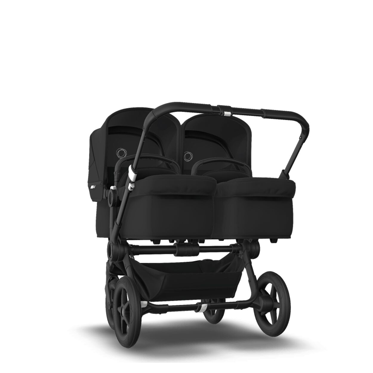Bugaboo Donkey 3 Twin bassinet and seat stroller Black sun canopy ...