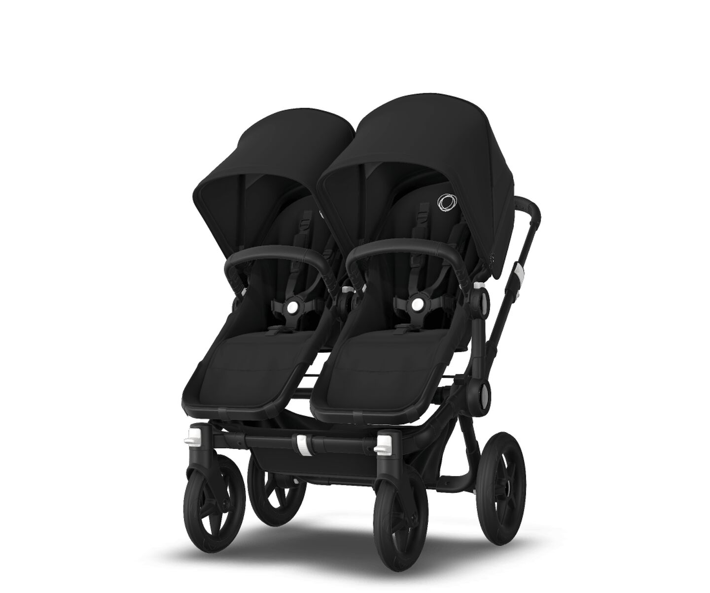 Bugaboo Donkey 3 Twin bassinet and seat stroller Black sun canopy ...