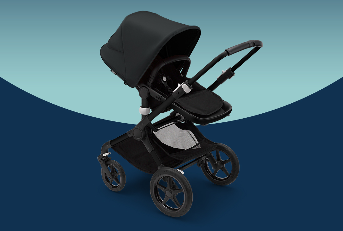 Bugaboo Bee 5 with bassinet and Wheeled board Black sun canopy, black ...