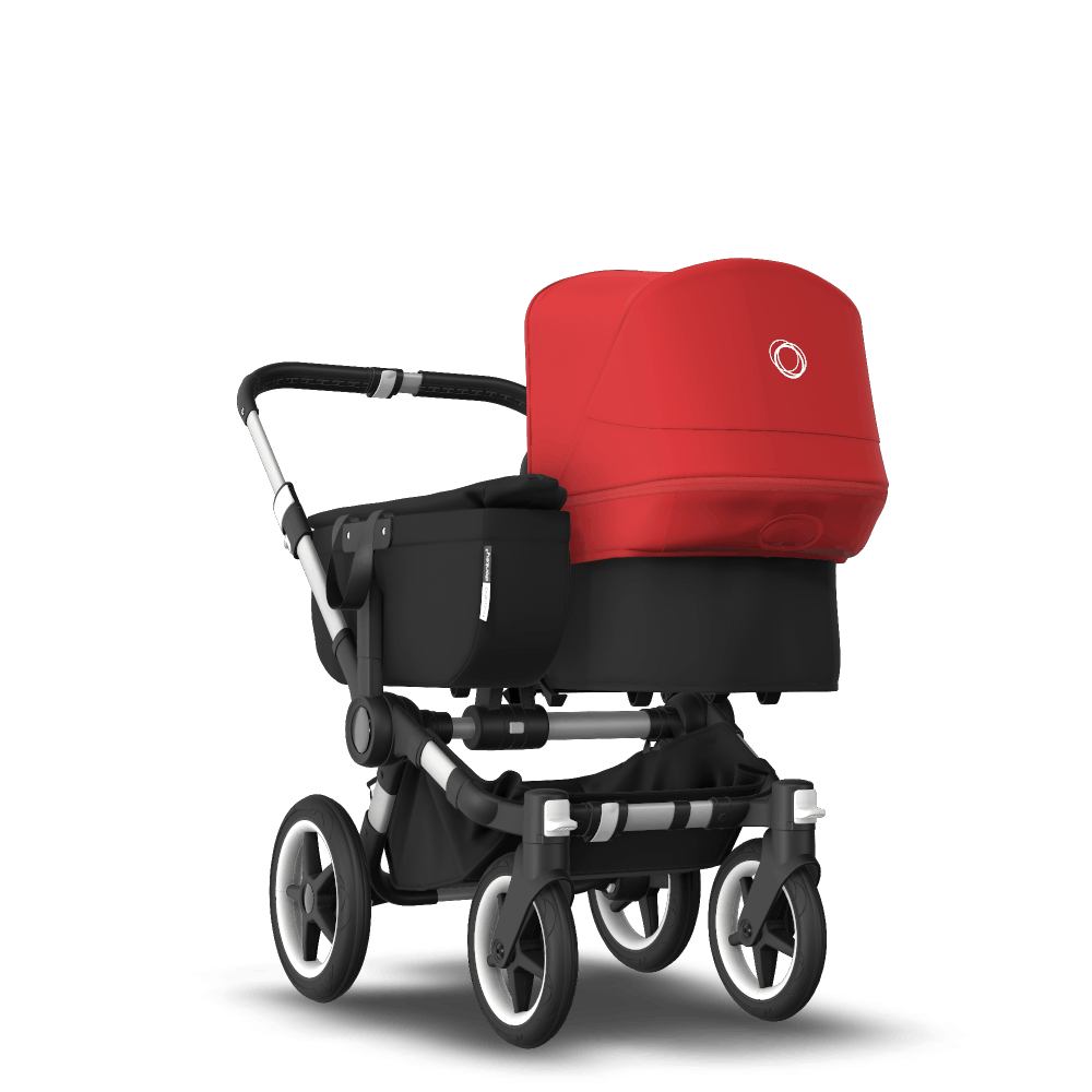 Bugaboo Donkey 3 Mono-barnvagn med liggdel och sittdel Röd solsufflett ...